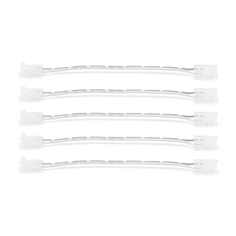 2 Pin 2 End Solderless Wire Connector For Single Colour LED Strip Ligh