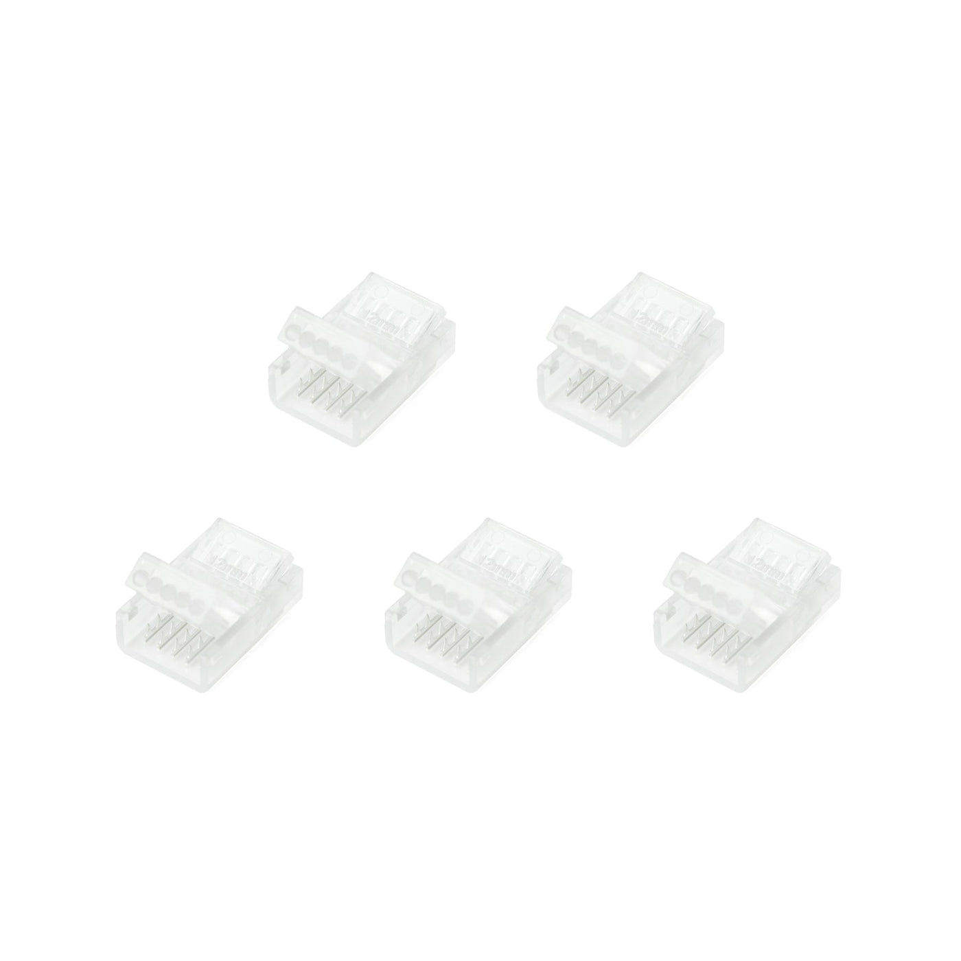 5 Pin Solderless Straight Connector For RGBW/RGBWW LED Strip Lights