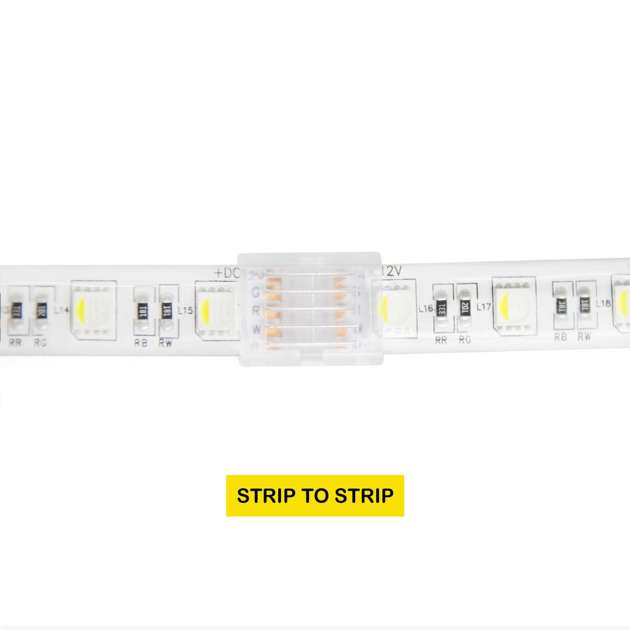 5 Pin Straight Connector For RGBW/RGBWW LED Strip Lights